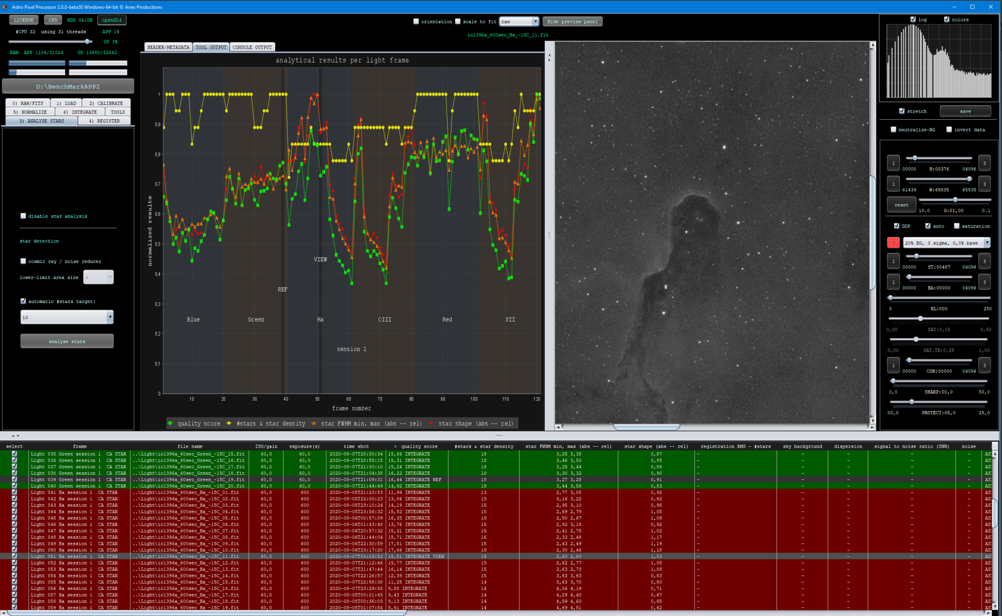 Astro Pixel Processor Aries Productions - latest release APP 2.0.0 ...